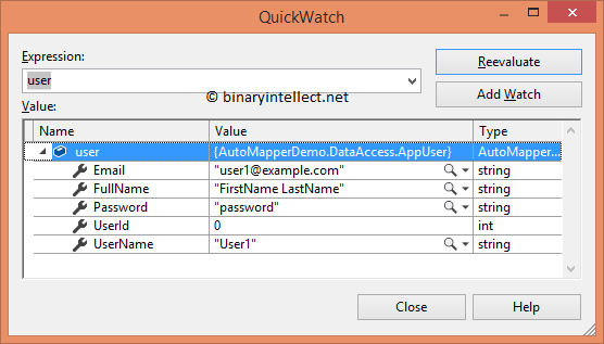 Use Automapper To Map One Object To Another In Aspnet Core Binaryintellect Knowledge Base
